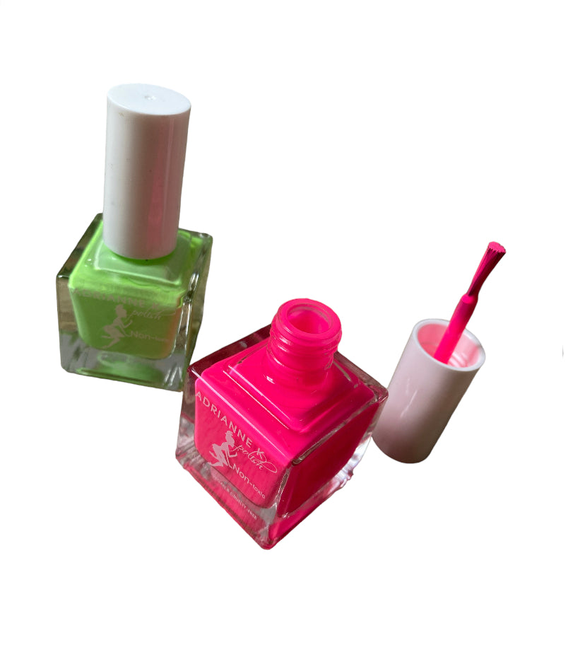 ADRIANNE K Neon Gift Set. Miami Pink & Gaze. Nontoxic. Gel Effect. Fas ...